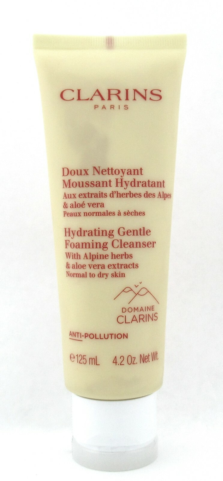 Clarins Hydrating Gentle Foaming Cleanser Normal to Dry Skin 4.2 oz ...