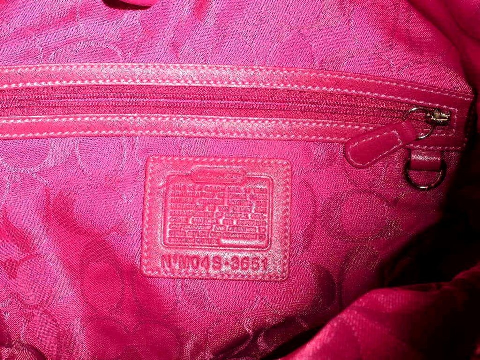 Coach Hobo Top Zip Raspberry Leather Hobo Shoulder Bag #3651 | eBay