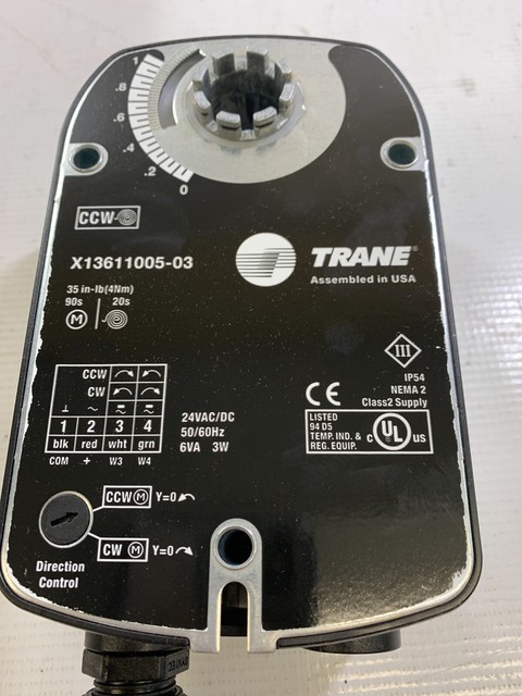 Trane X13611005-03 Return Damper Actuator 24v 50/60hz 6va 3w for sale ...
