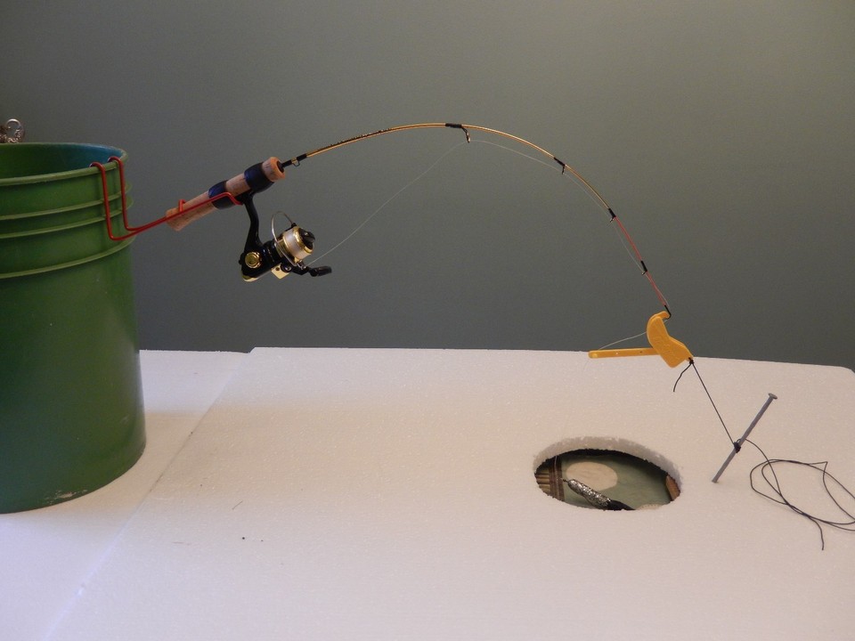 Winter Special-Ice Fishing Rod Tip Ups Quickset Automatic Hook Setter 3 ...