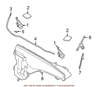 For BMW Genuine Headlight Washer Hose Connector 61677181996 | eBay
