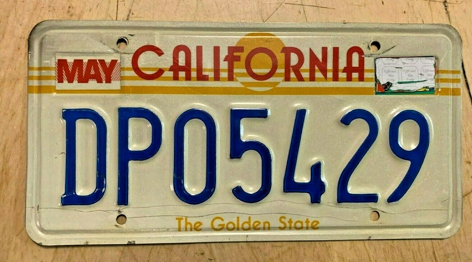 CALIFORNIA DISABLED PERSON HANDICAPPED LICENSE PLATE " DP 05429 " PRE ...
