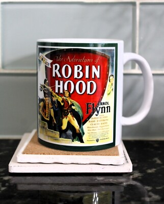 Errol Flynn Robin Hood Custom Coffee Mug Classic Movie Gifts | eBay