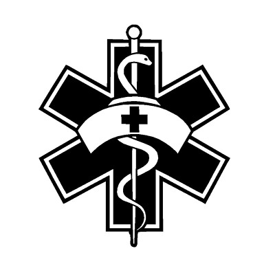 Star of Life Nurse Cap Caduceus Vinyl Decal Sticker Medical EMT EMS ...