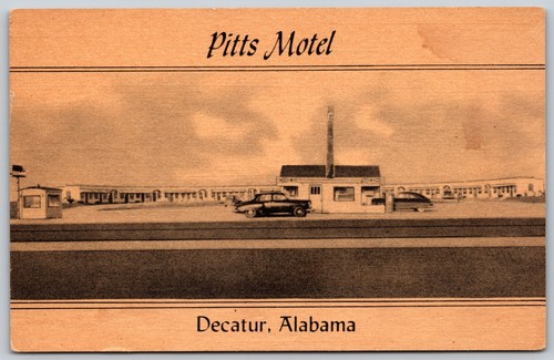 Pitts Motel In DECATUR Alabama Classic Cars Advertising VINTAGE ...