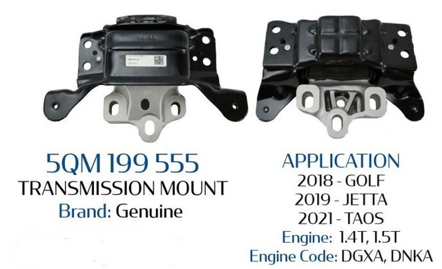 2019 2020 Volkswagen Jetta Auto Trans 1.4L Transmission Mount 5Qm-199 ...