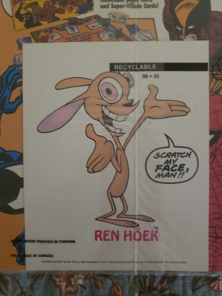 34 Years Old! Ren and Stimpy Show #1 Still Sealed In Polybag! Marvel ...