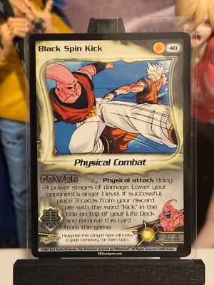 Dragon Ball Z CCG Black Spin Kick 40 Fusion Saga Unlimited Uncommon! | eBay