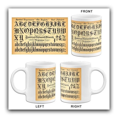 Speedball Pen - Old English Text Alphabet - 1957 - Lettering ...