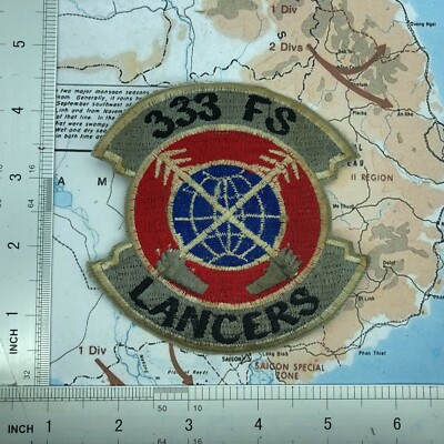 Patch , US Air Force 333rd Tactical Fighter Squadron , LANCERS , PATCH ...