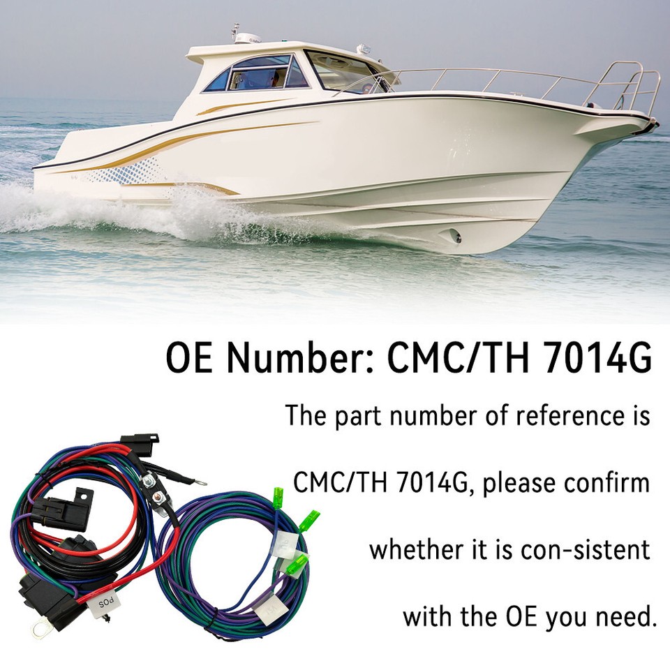 7014G Marine Wiring Harness Jack Plate And Tilt Trim Unit FOR CMC/TH PT ...