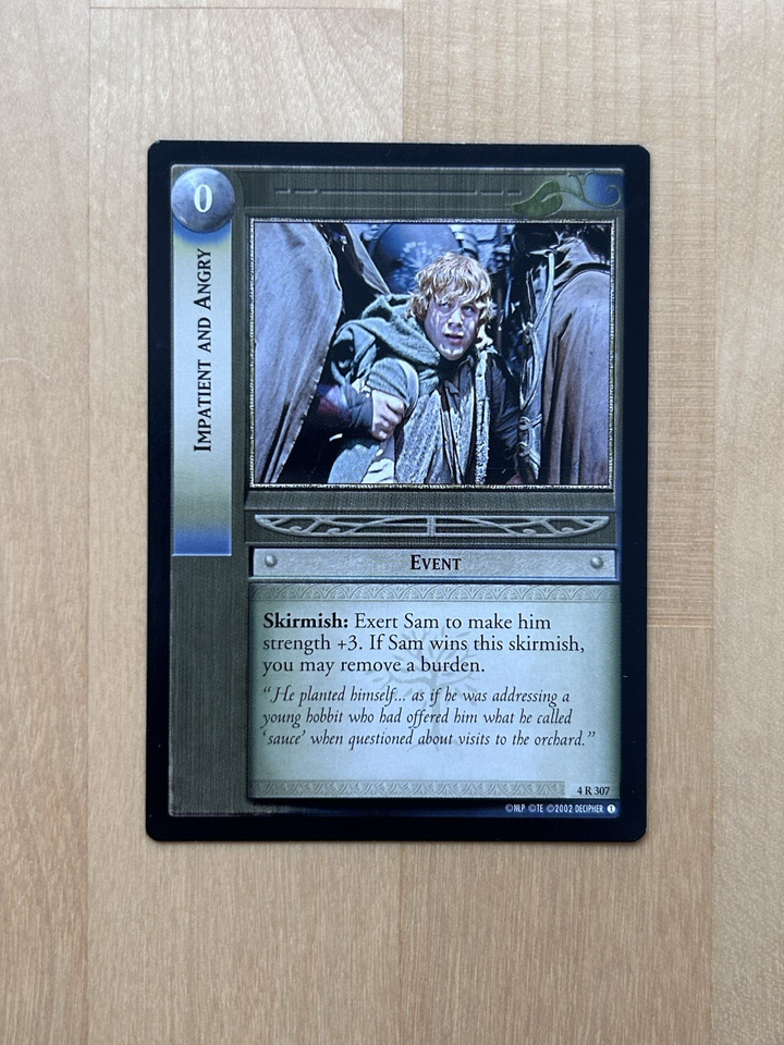 FRODO/SAM/HOBBIT COLLECTION (LOT OF 7 RARE CARDS) LORD OF THE RINGS TCG ...