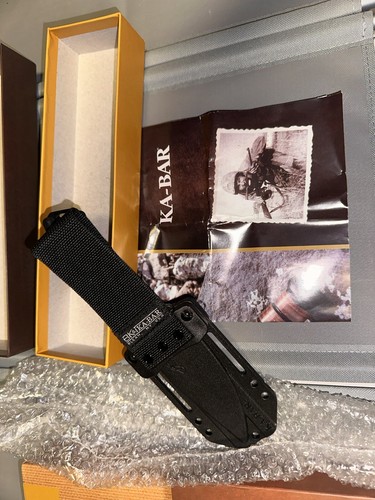 KA-BAR Becker BK18 Short Harpoon Fixed Blade Knife Black Harpoon Point ...