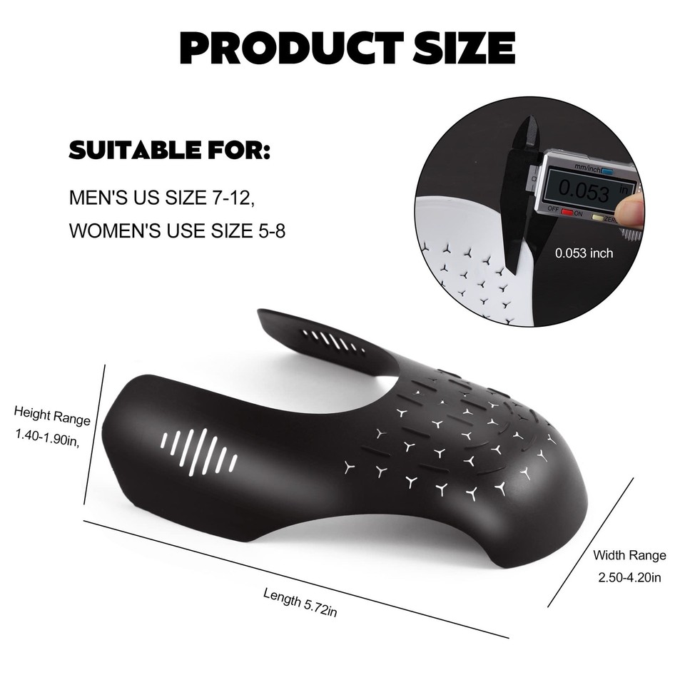 4 Pairs Shoe Crease Preventers, Anti Crease Shoe Protectors Shoe Guards ...
