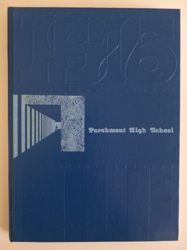 1976 PARCHMENT High School Yearbook Kalamazoo Checker Cab Michigan MI ...