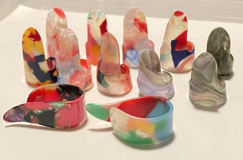Vintage 1960’s D’Andrea-Mosaic Finger Picks-Lot of 12 NOS-Beautiful-Joe ...