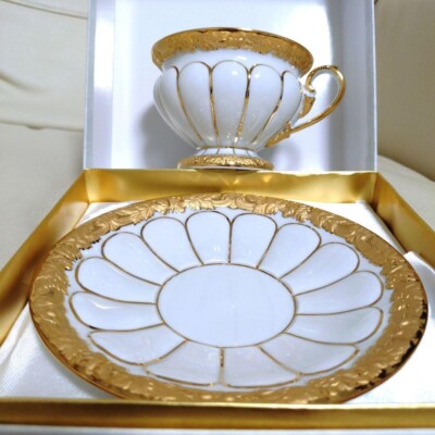Meissen Grants Gold Cup and saucer set | eBay