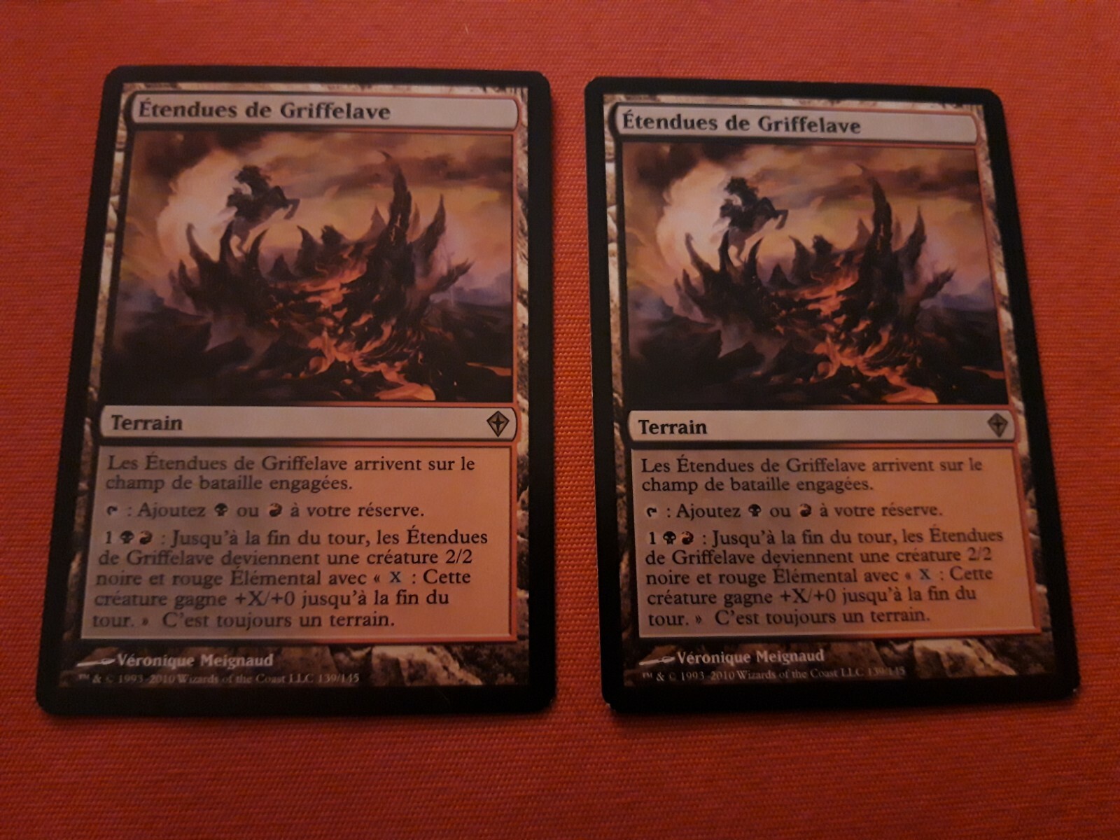 Lot 2x Scopes Of Griffelave Lavaclaw Reaches Worldwake Card Magic MTG ...