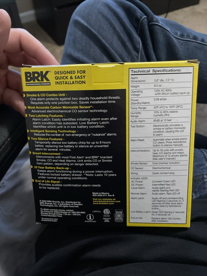 First Alert SC9120LBL Smoke and Carbon Monoxide Alarm 29054015372 | eBay