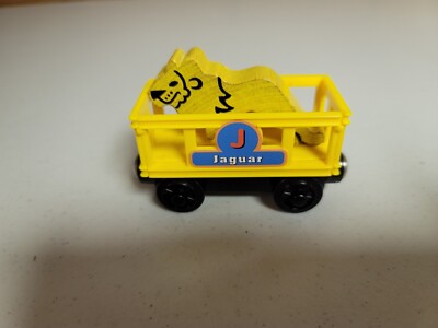Alpha Zoo Jaguar Train Car with Lion animal works w Thomas wooden ...
