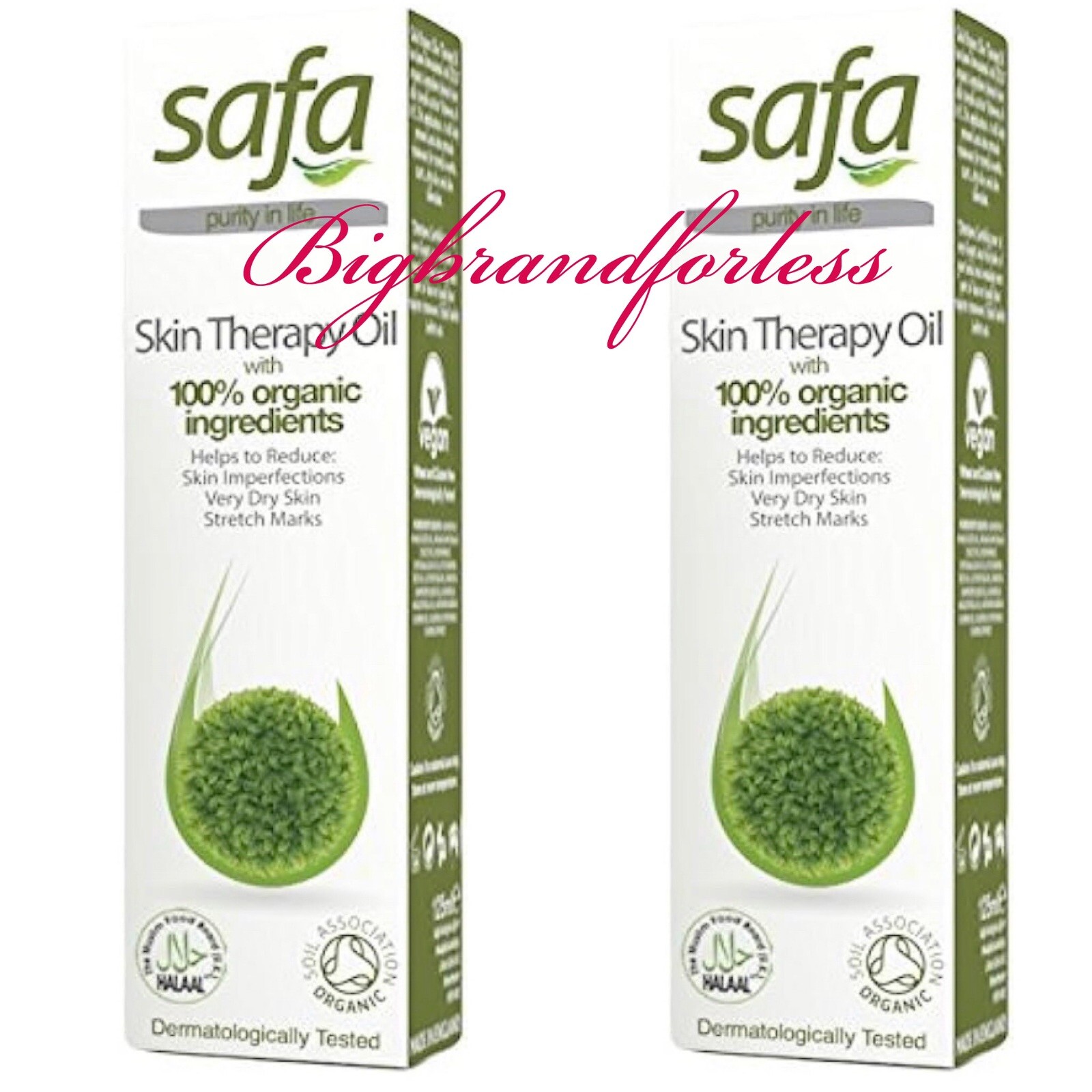 Safa Skin Therapy Oil Dry Skin /Stretch marks %100 Organic 125ml -2 ...