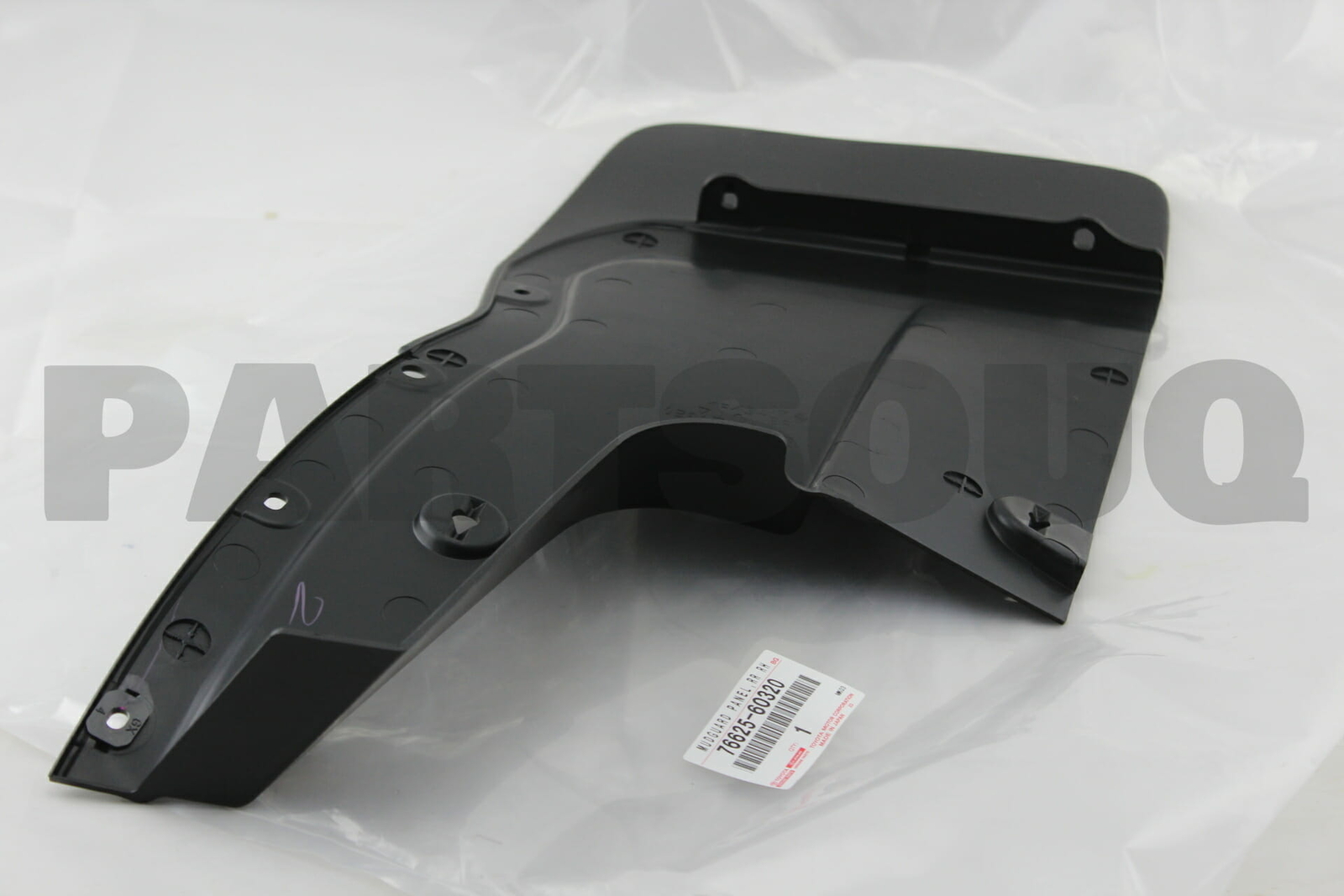 7662560320 Genuine Toyota MUDGUARD, QUARTER PANEL, REAR RH 76625-60320 ...