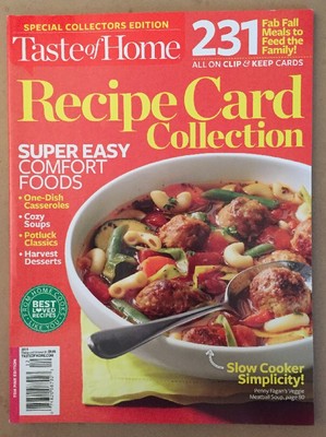Taste Of Home Special Recipe Card Collection 231 Meals 2014 FREE ...