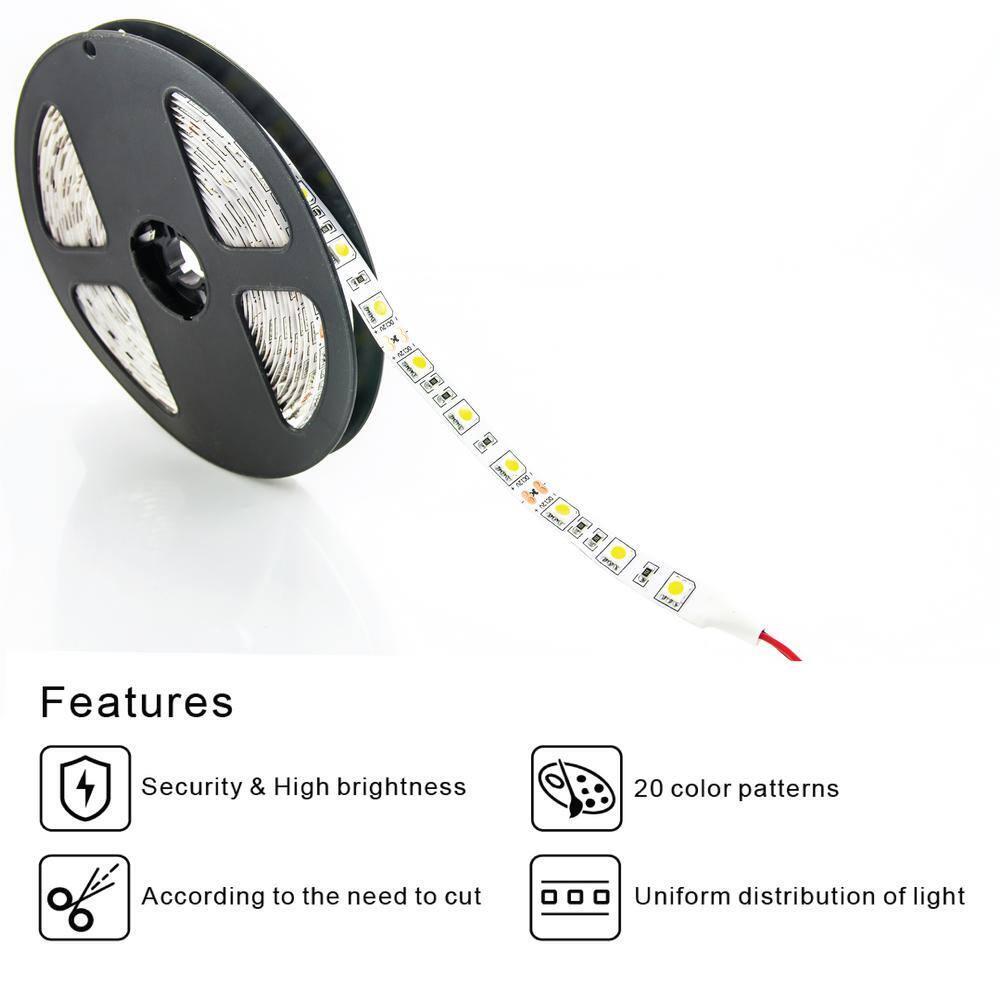WBM SMART Multi-Color LED Strips Light Kit W/ Remote Adhesive Backing ...