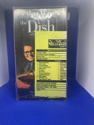 The Dish (VHS, 2001) Rare Hollywood Video Memorabilia Collectors Item ...
