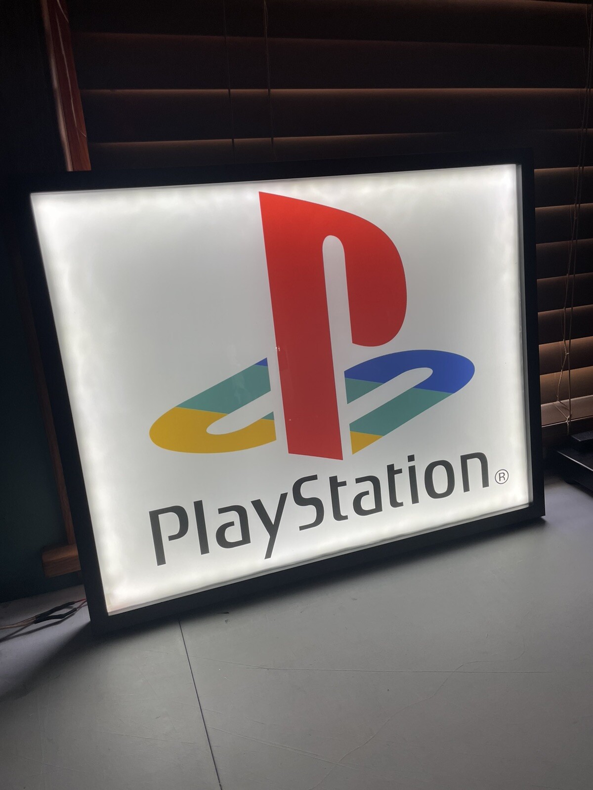 Sony Playstation Ps1 Backlit Sign Poster Ps1 Psx Wall Light 16x20 ...