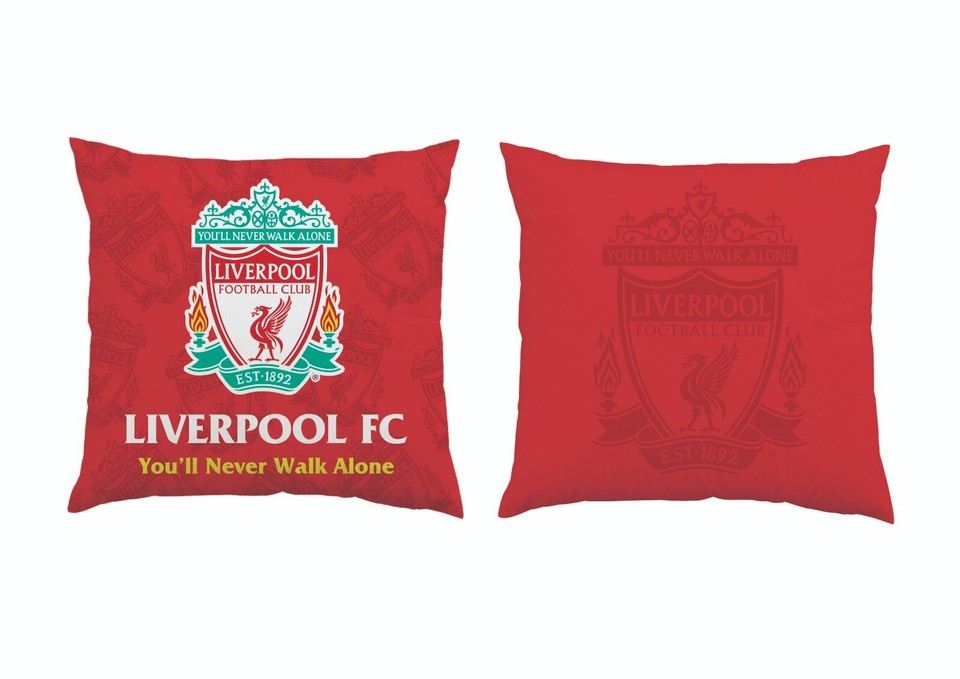 Liverpool FC Official Shadow Crest Fleece Blanket, Towel, Cushion LFC ...