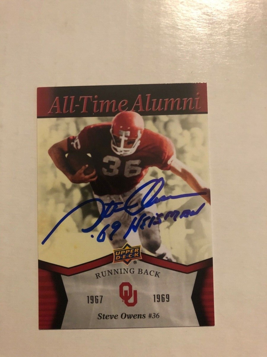 Steve Owens Oklahoma Steve Owens Autographed Signed Oklahoma Sooners