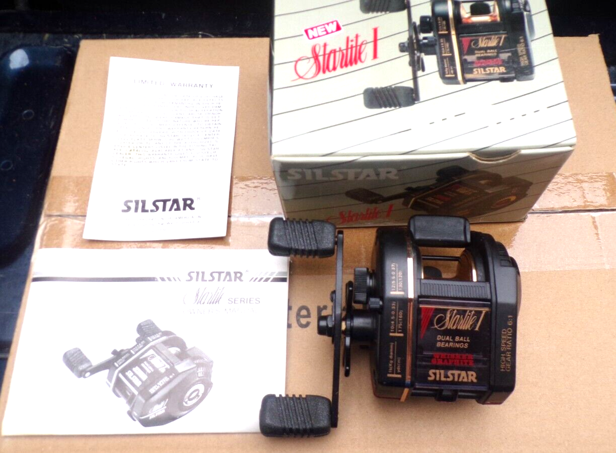 NOS - VINTAGE SILSTAR FISHING REEL W/ BOX - STARLITE 1 - SUPER CLEAN ...