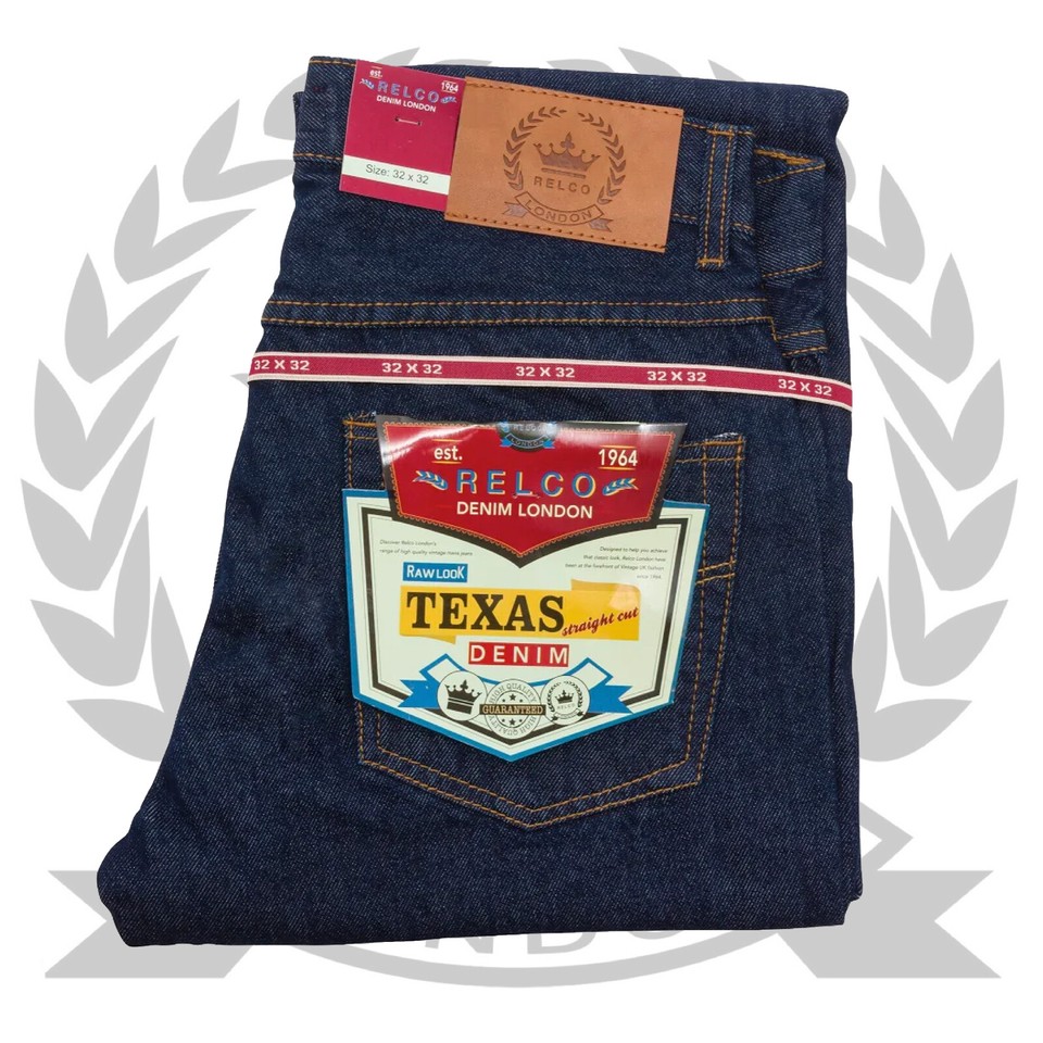 Relco Selvedge Texas Jeans Raw Look 14oz Denim Biker Rockabilly ...