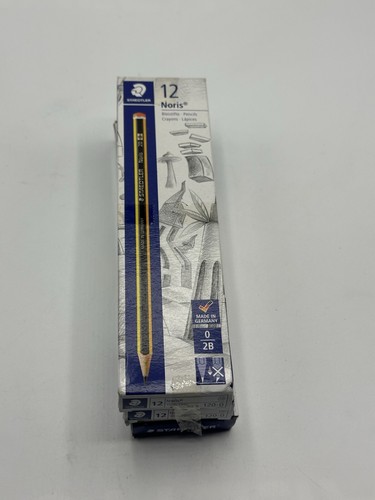 STAEDTLER 120-0 Noris Graphite Pencils - 2B Box of 12 Black | eBay