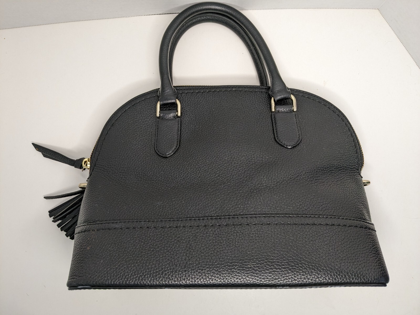 KATE SPADE McCall Street Carli Black Leather Satchel Bag Purse (Missing ...