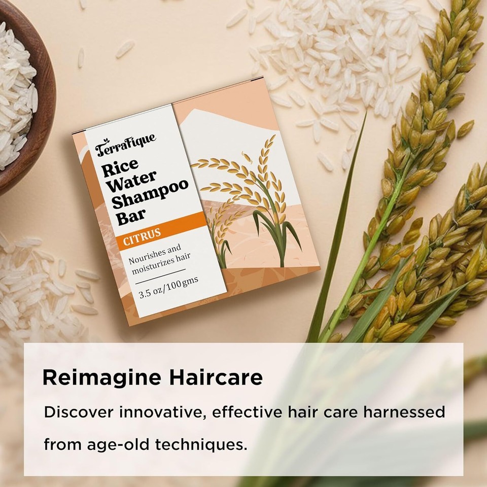 Rice Water Shampoo Bar - Rice Shampoo Bar with Cocoa Butter - 3.5 Oz ...