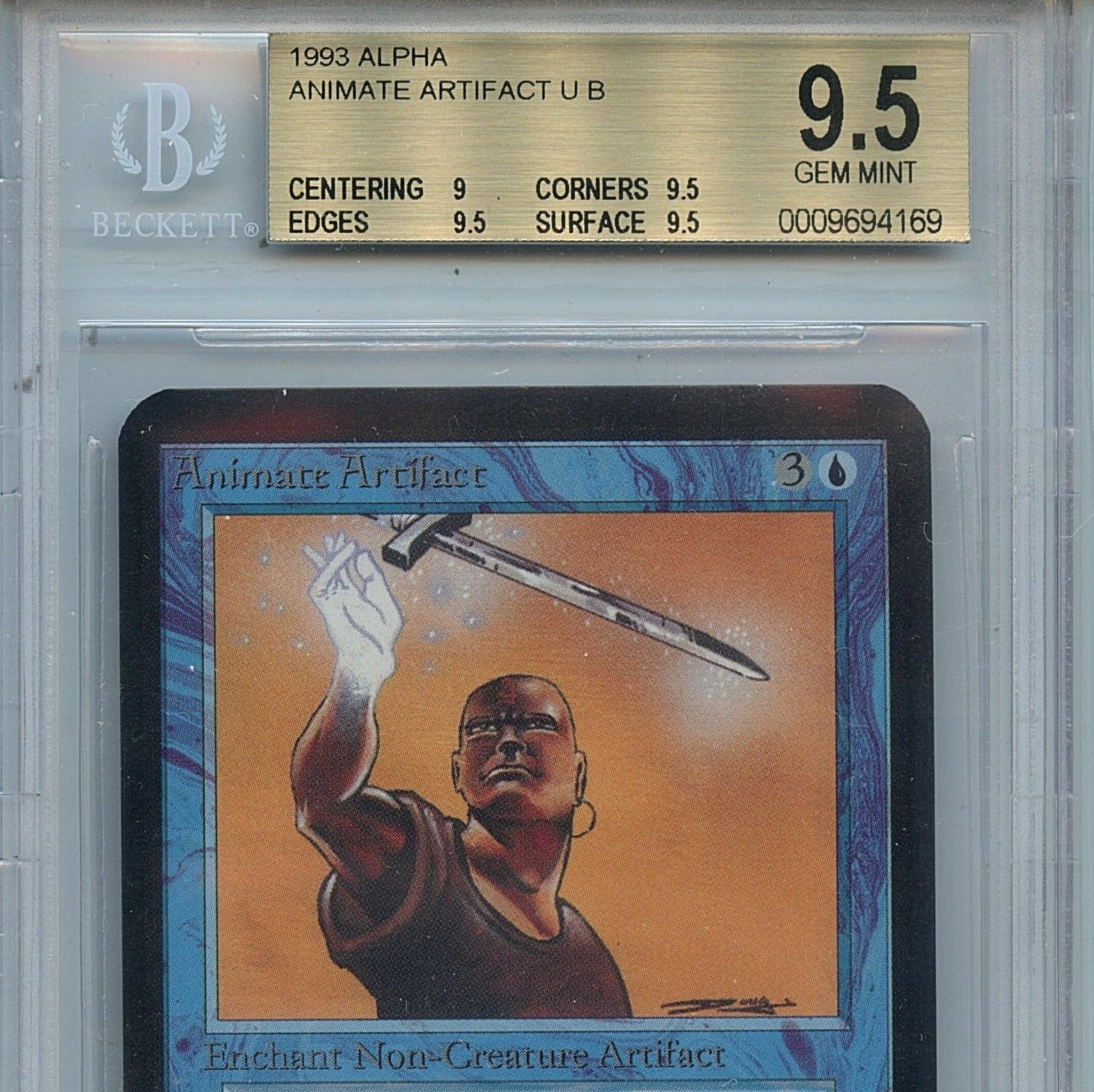 MTG Alpha Animate Artifact BGS 9.5 Gem Mint Card Magic Amricons WOTC 6869 | eBay