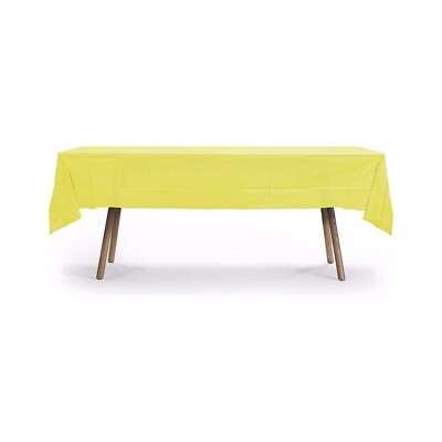 Disposable Yellow Table Cover - 54in. x 108in. - Heavy Duty - 1 Pc ...