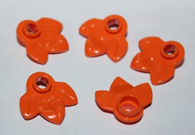 5 x Lego Orange Plant ref 32607/set 10270 41684 70835 80106 21324 41165 ...
