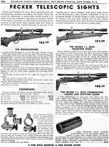 1953 Print Ad of Fecker Telescopic Rifle Scopes Woodchucker | eBay
