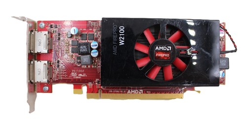 AMD FirePro W2100 Dual Display Port 2GB GDDR3 Graphics Card PCIe 0Y5FR3 ...