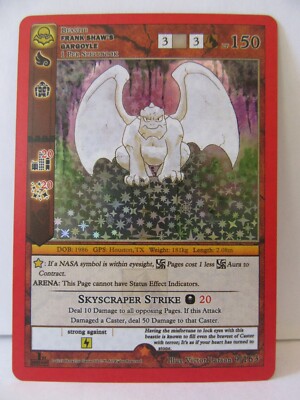 Metazoo Cryptid Nightfall 1st Edition FRANK SHAWS GARGOYLE 9/163 Full ...