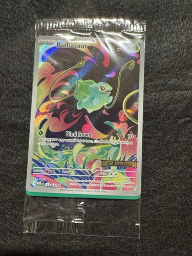 Bulbasaur Mega Evolutions Stamped Box-topper Sealed Promo English 133/ ...