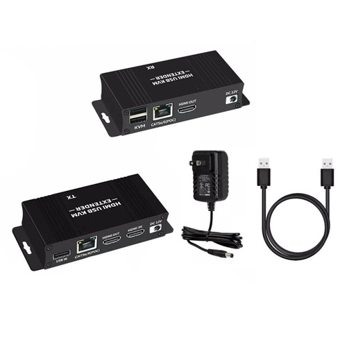 60M HDMI KVM Extender Over Ethernet Cat5e/6 HDMI USB RJ45 For Laptop ...