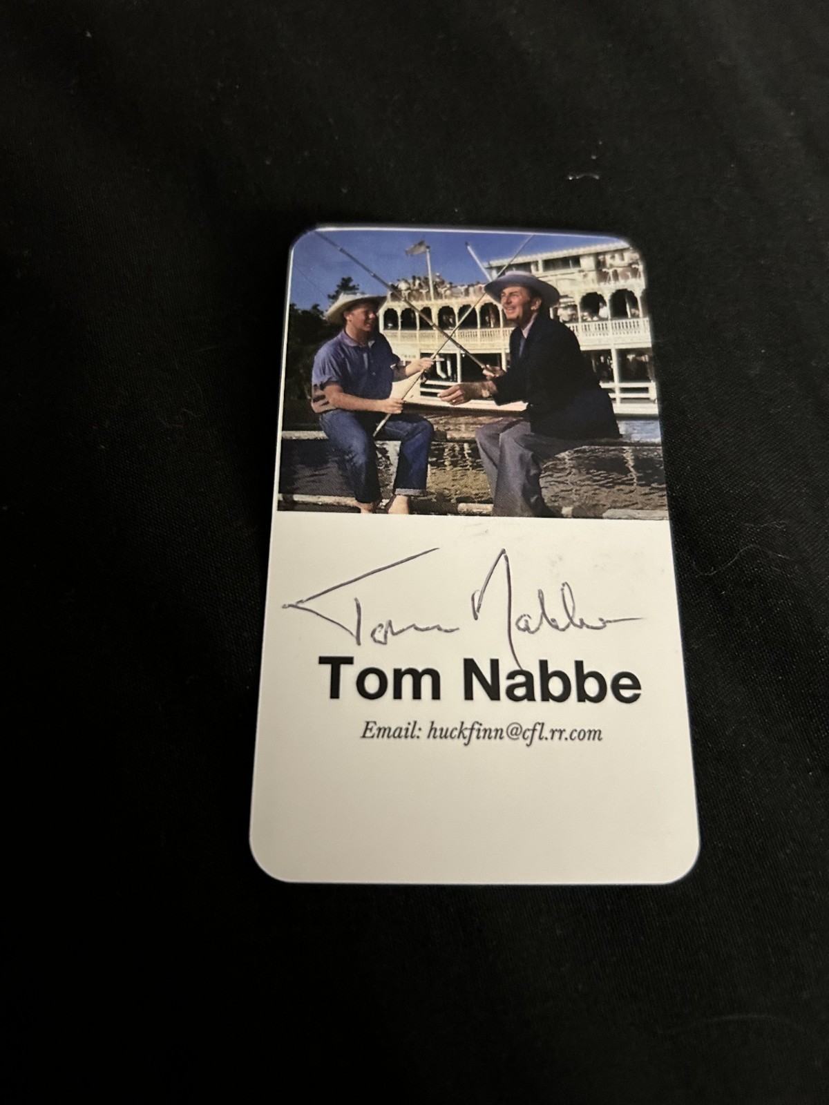 TOM NABBE Signed Business Card WALT DISNEY TOM SAWYER AUTOGRAPH | eBay