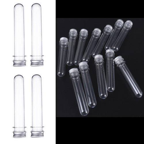 6Pcs Clear Plastic Test Tubes with Screw Caps for Travel and Samples ...