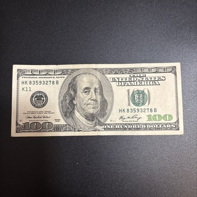 $100 Bill (One Hundred Dollar Bill) – Circulated- 2006 - Nice US ...