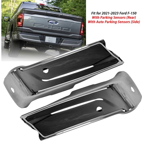 For Ford 2021-2024 F-150 F150 Rear Bumper End Caps Set W/ Auto Sensors ...