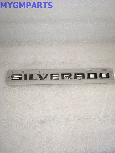 CHROME CHEVY "SILVERADO" FENDER EMBLEM LOGO 2019 NEW OEM GM 23400375 | eBay